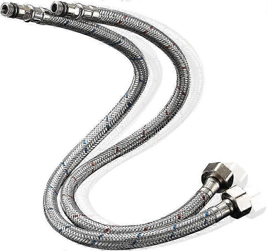 Pack of 2 Kitchen/Basin Monobloc Mixer Tap Connectors Flexi Pipes Tails ...