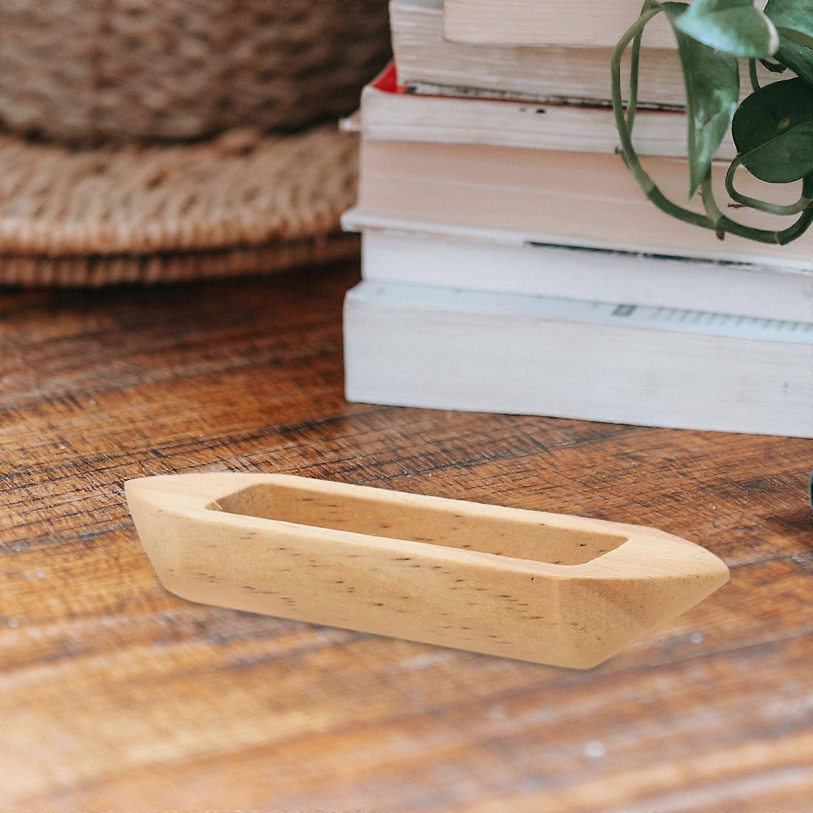 Wooden Boat Decor Unfinished Boat Natural Wooden Boat Craft Fishing ...