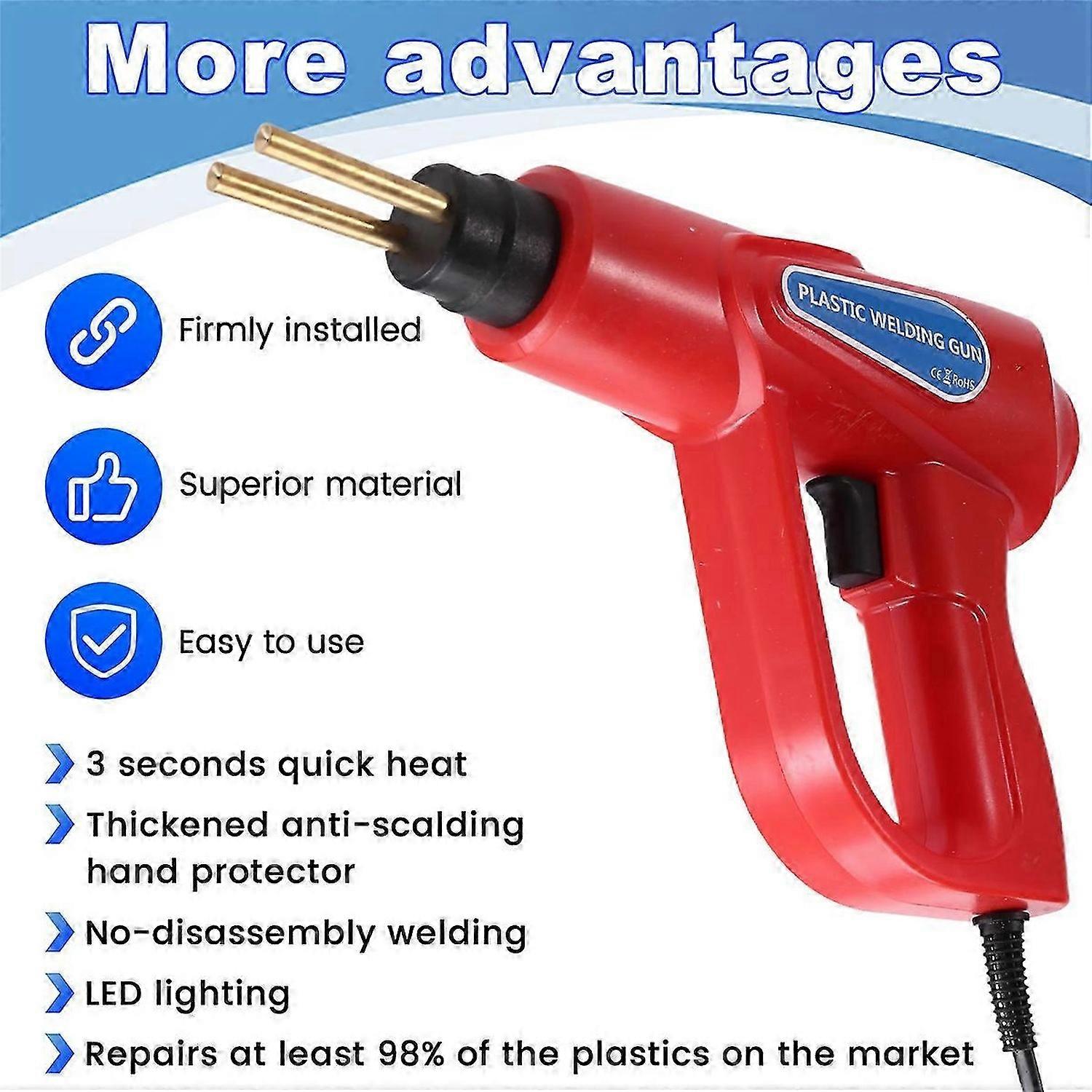 70W Hot Stapler Plastic Welding Machine 4 Types Staples Welding ...