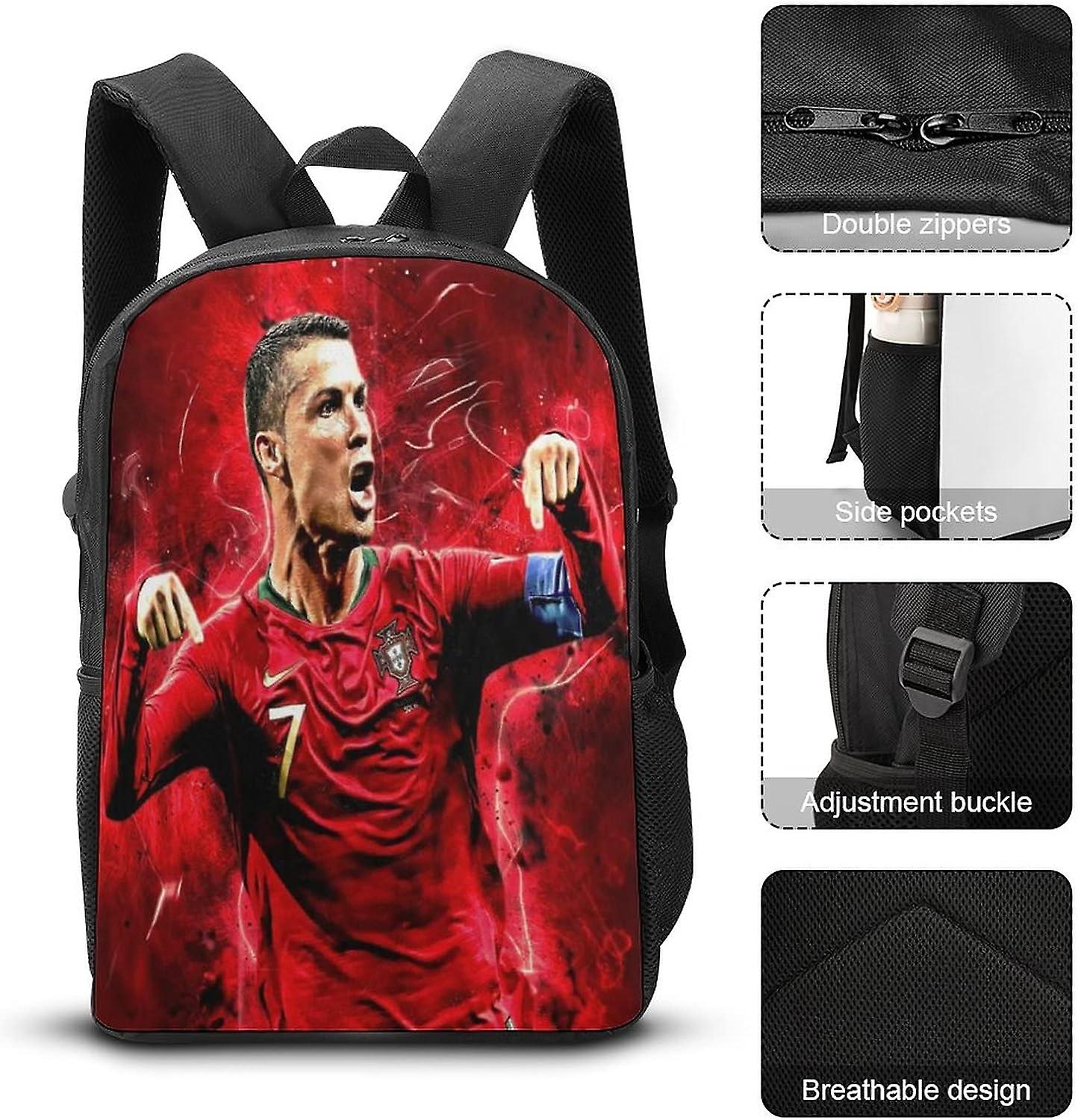 Ronaldo Kids Backpacks Football Player School Bags for Secondary ...