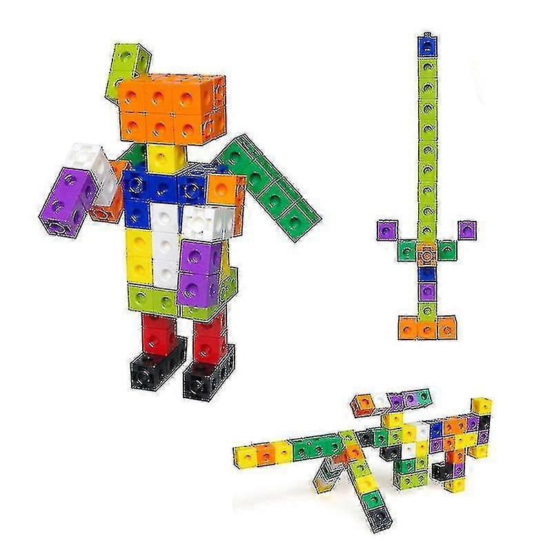 100pcs Mathematics Linking Cubes Numberblocks Interlocking Multilink ...