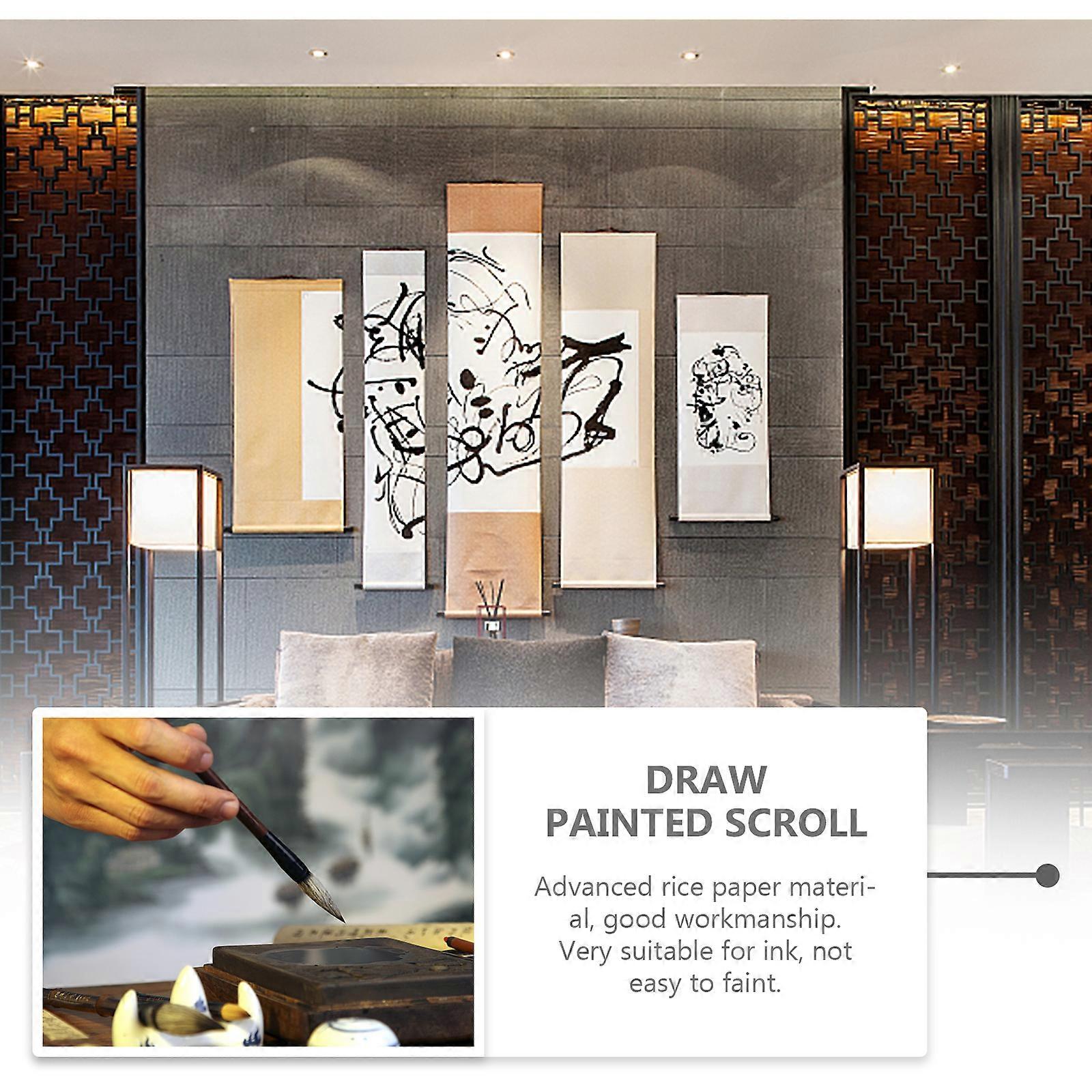 Chinese Calligraphy Paper Blank Hanging Scroll Paper Drawing Scroll ...