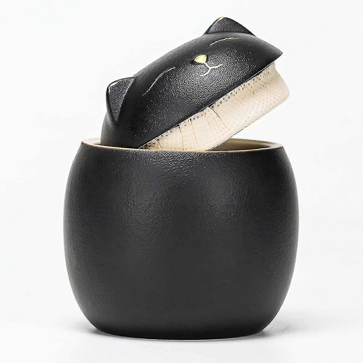 Cat Urn For Cat Ashes Keepsake Pet Urns Cats Black Cat Urn 200ml ...