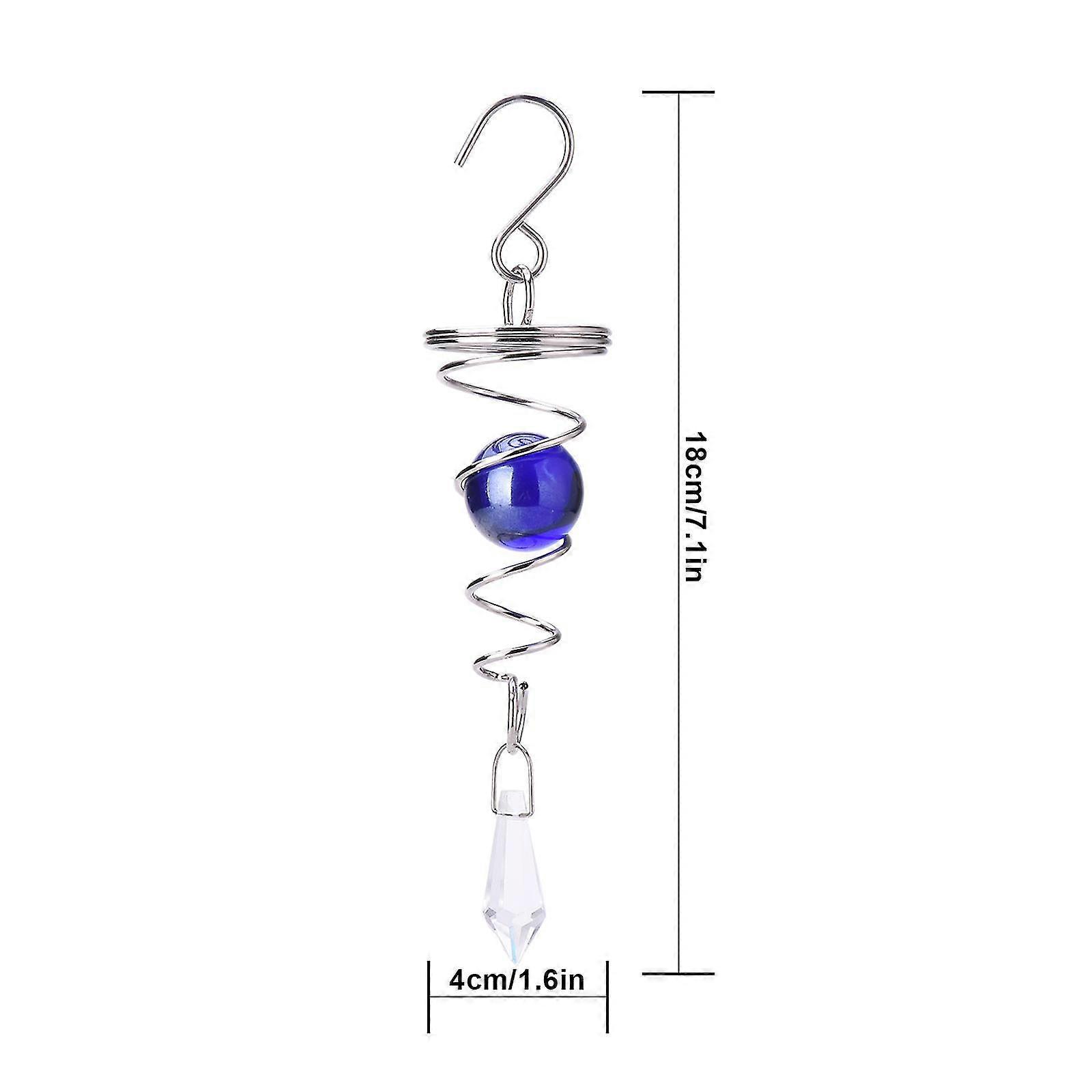 Nordic Style Stainless Steel Wind Chime With Gazing Ball, Rotating ...