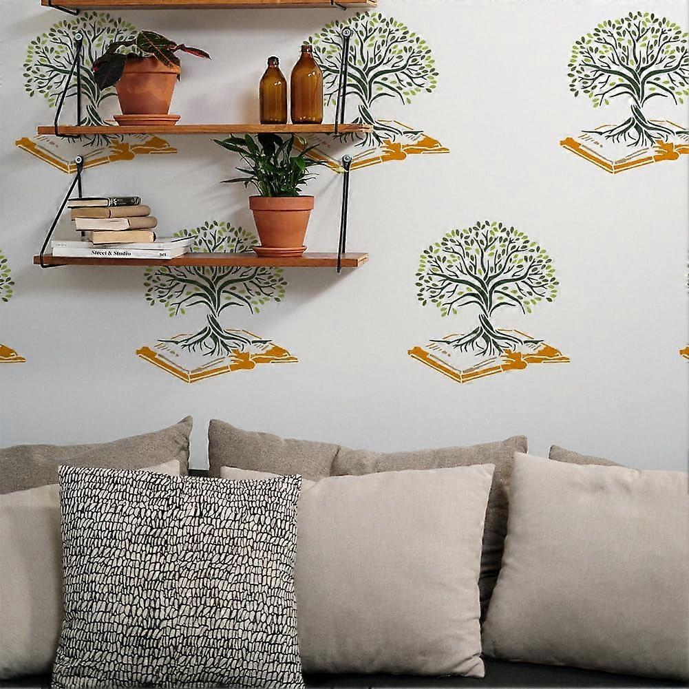 1Pc Tree of Life Stencil for Painting Large Tree Branches Leaves ...