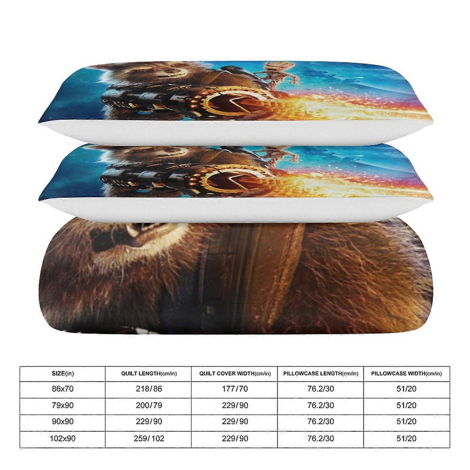 c62 I Am Groot Bedding Comforter Sets, 3-Piece Bedding Set Soft Warm ...