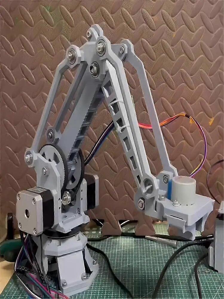 3D Printing High Precision 4-axis Stepping Robot Arm for UNO Arduino ...