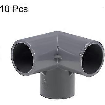 3-way Elbow Pvc Pipe Fitting Furniture Grade 25mm Size Tee Corner Fittings Gray 10pcs | Fruugo UK