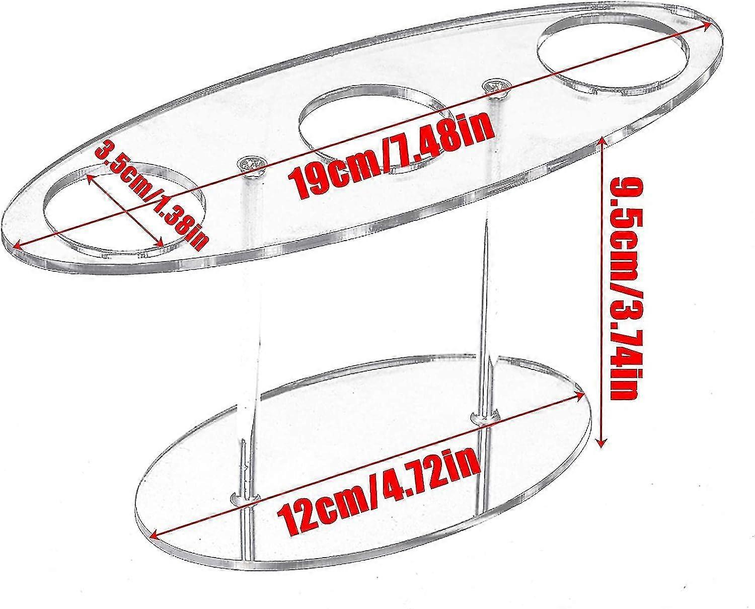 Ice Cream Display Stand - Acrylic Ice Cream Rack With 3 Holes ...