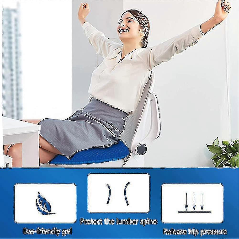 Gel Seat Cushion Orthopedic, Breathable Seat Cushion Honeycomb Bionic ...