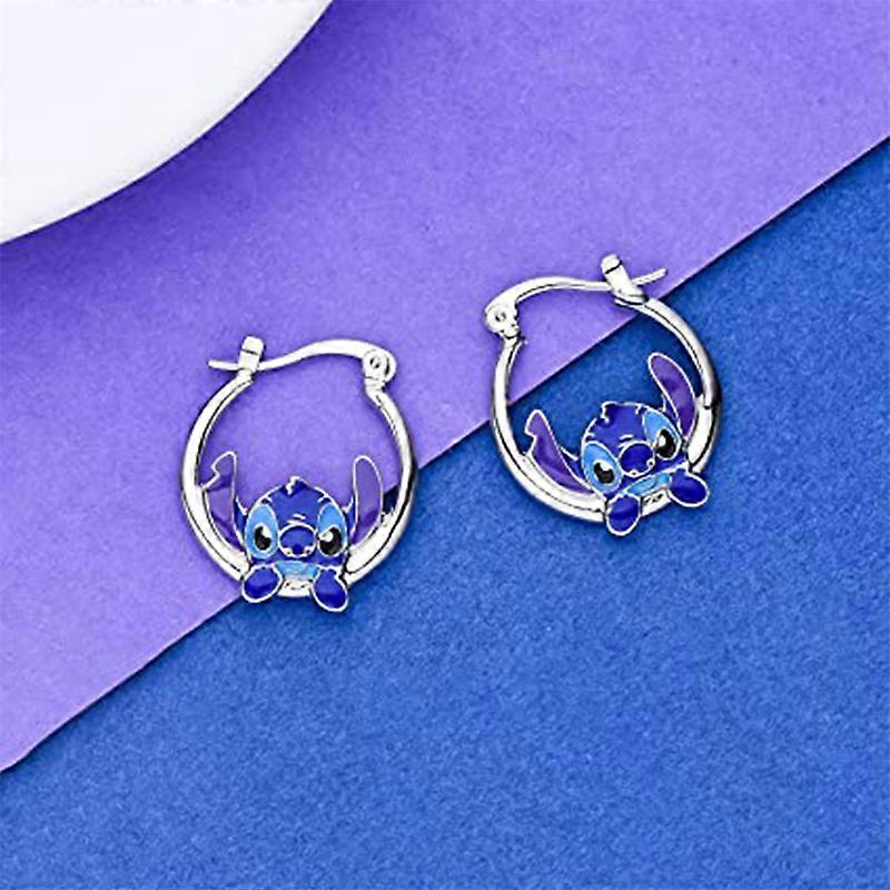 New Stitch Earrings Personalized Creative Animation Cartoon Oil ...