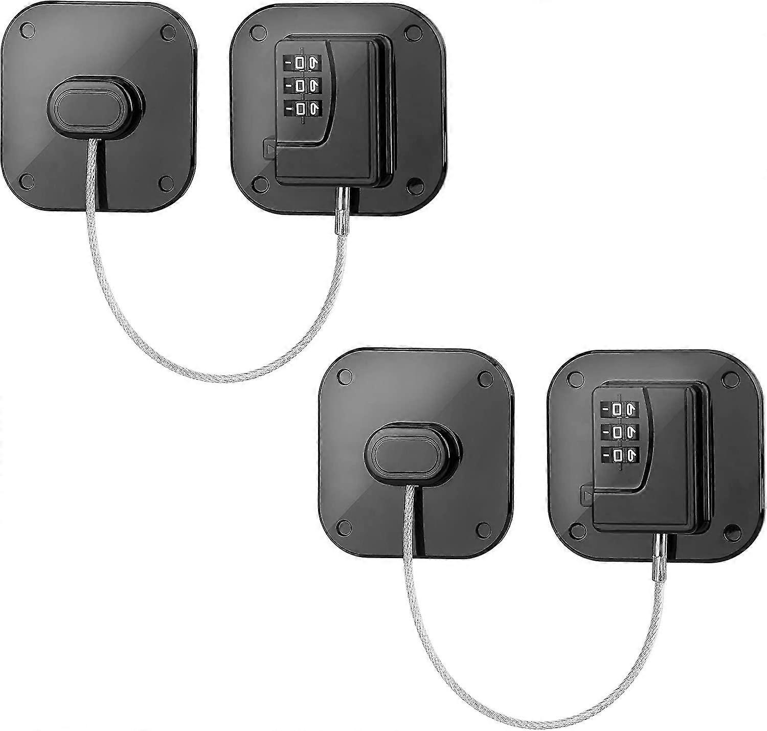 2 Pcs Password Fridge Lock Children Safety Refrigerator Lock Adults ...