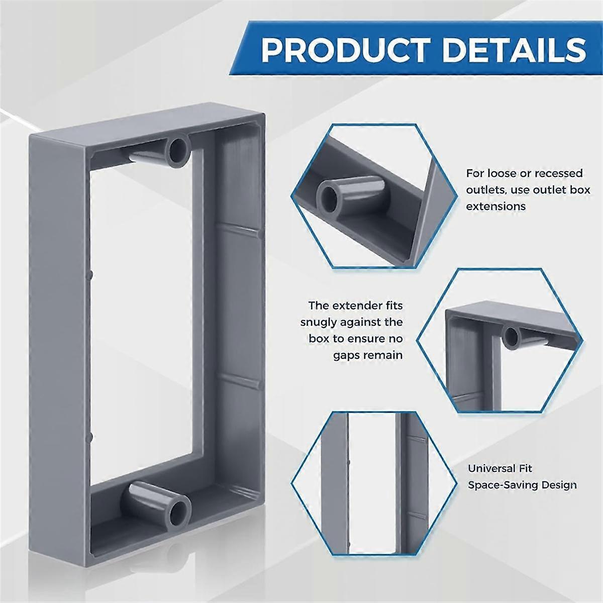 New 1 2 Inch Outlet Box Extender Electrical Outlet Extender for ...