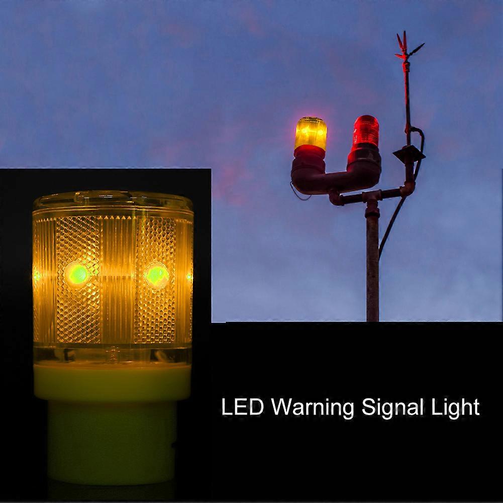 Flashing LED Warning Signal Light, Solar-Powered Strobe Alarm | Fruugo UK