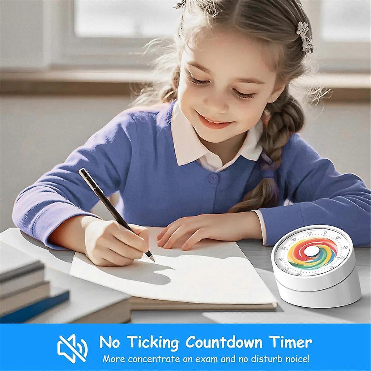 Visual Classroom Timer for Kids - Desk 60 Minutes Countdown for ...