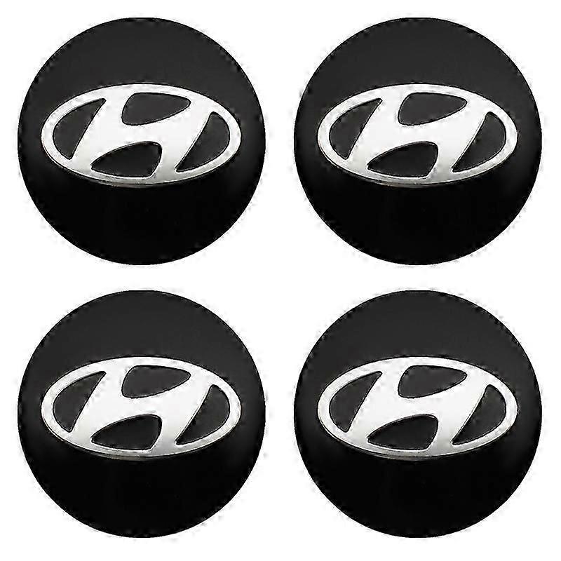 4pcs Car Wheel Center Hubcaps Emblem Stickers For Hyundai I10 I20 I30 ...