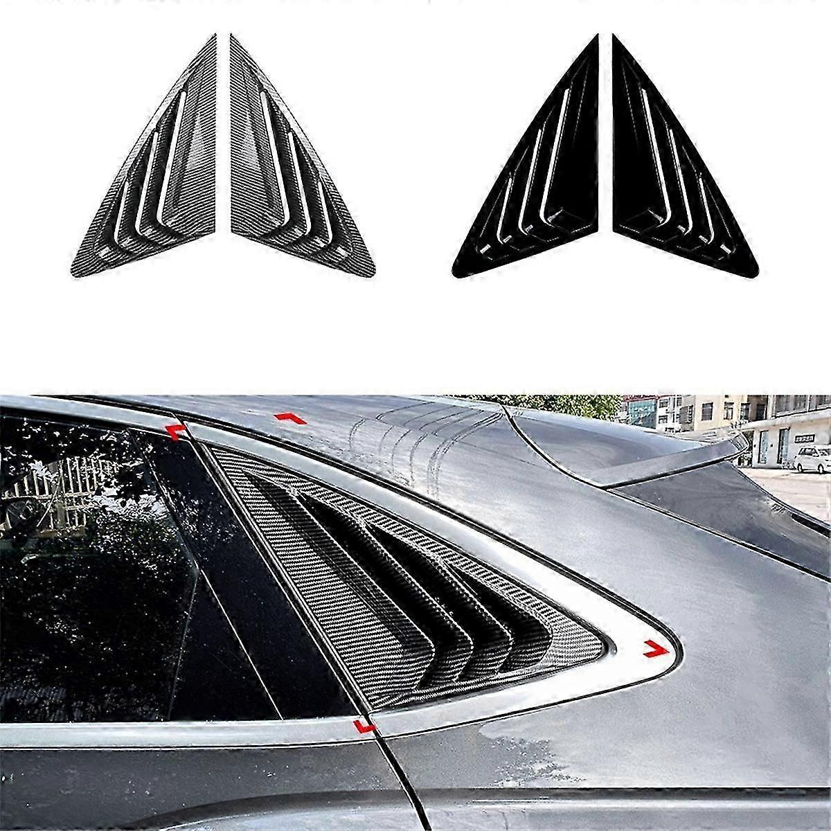 Car Rear Window Shutter Cover Trim Window Louver Side Vent Trim for Q3 ...