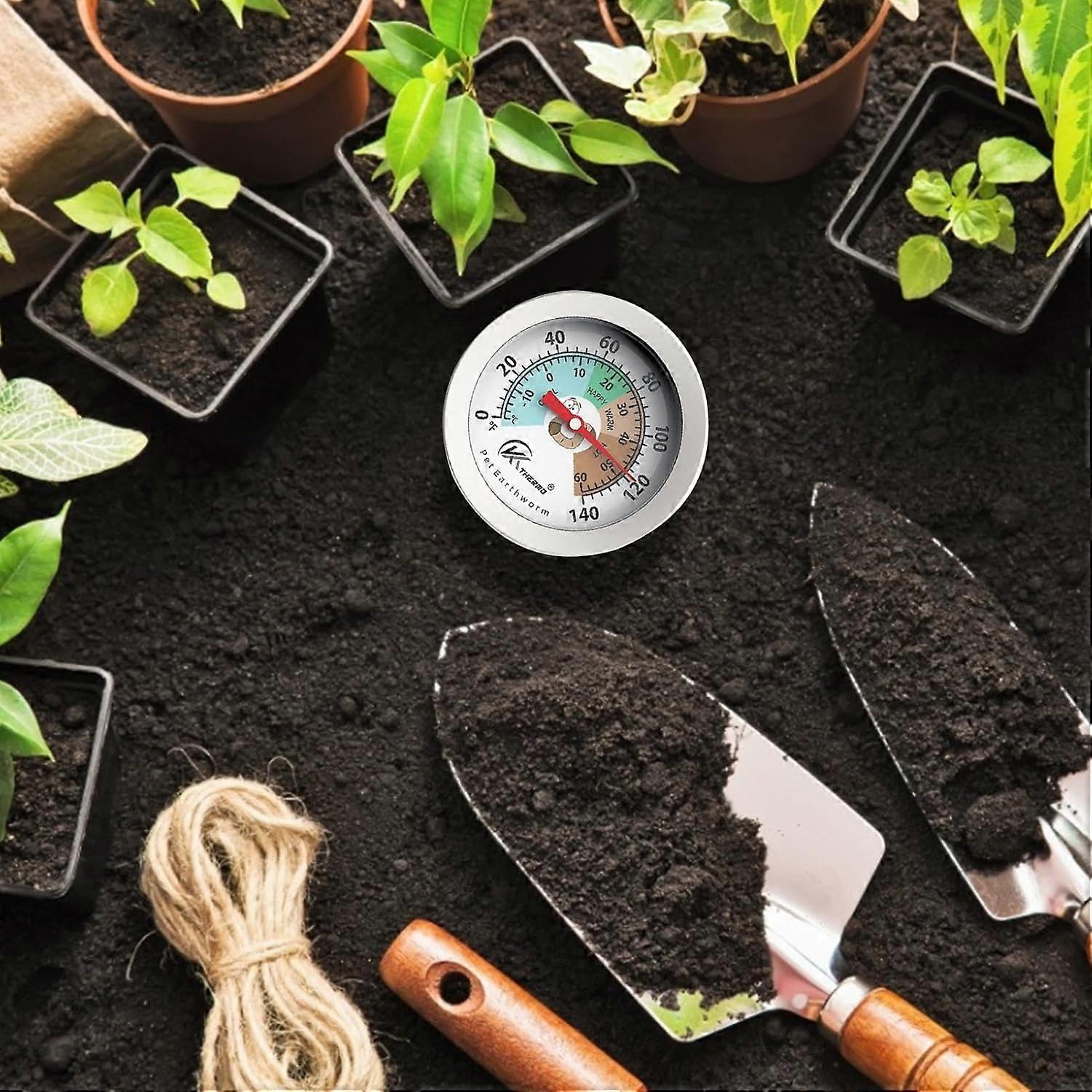 Compost Thermometer Soil Temperature Measuring Device With Stainless ...