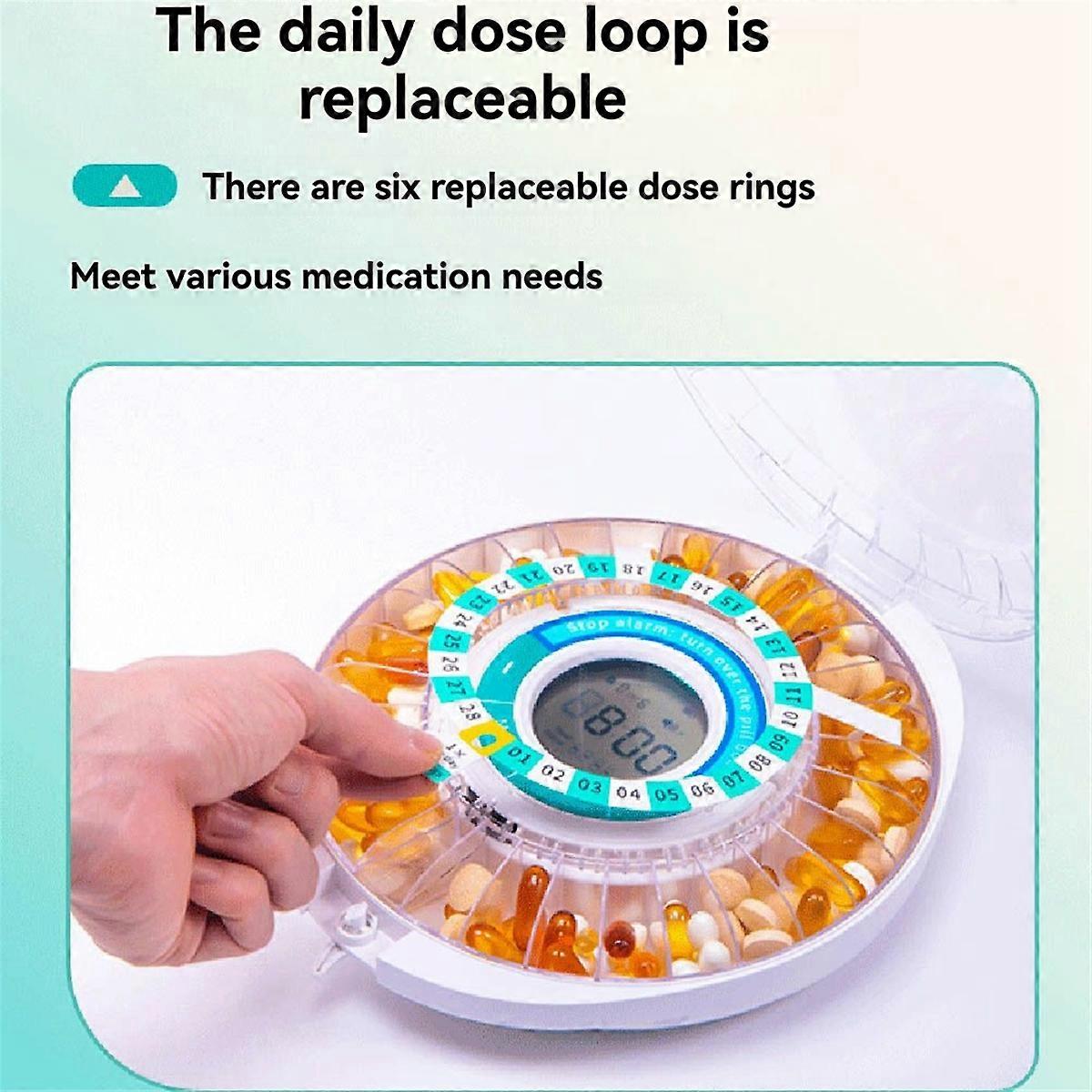 Automatic Pill Dispenser for Elderly with Alarm, 28-Day Electronic ...