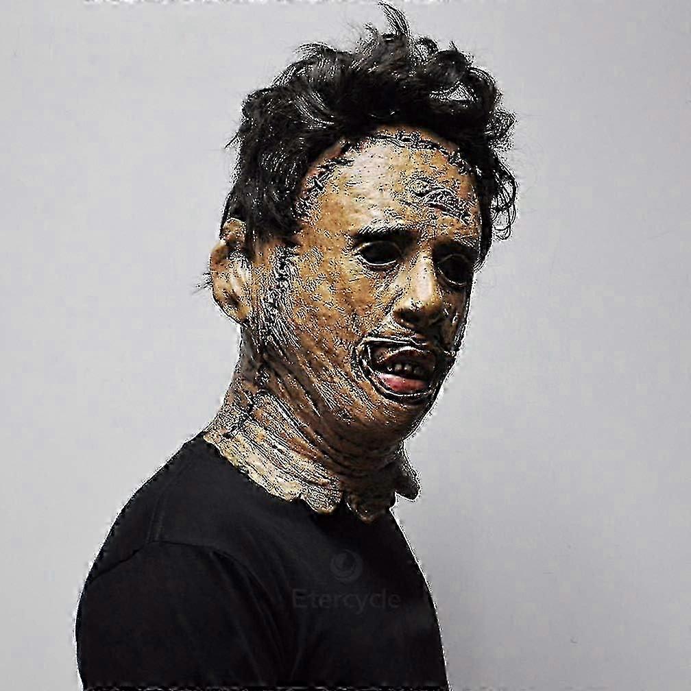 Scary Leatherface Mask for Halloween Parties, Realistic Latex Cosplay ...
