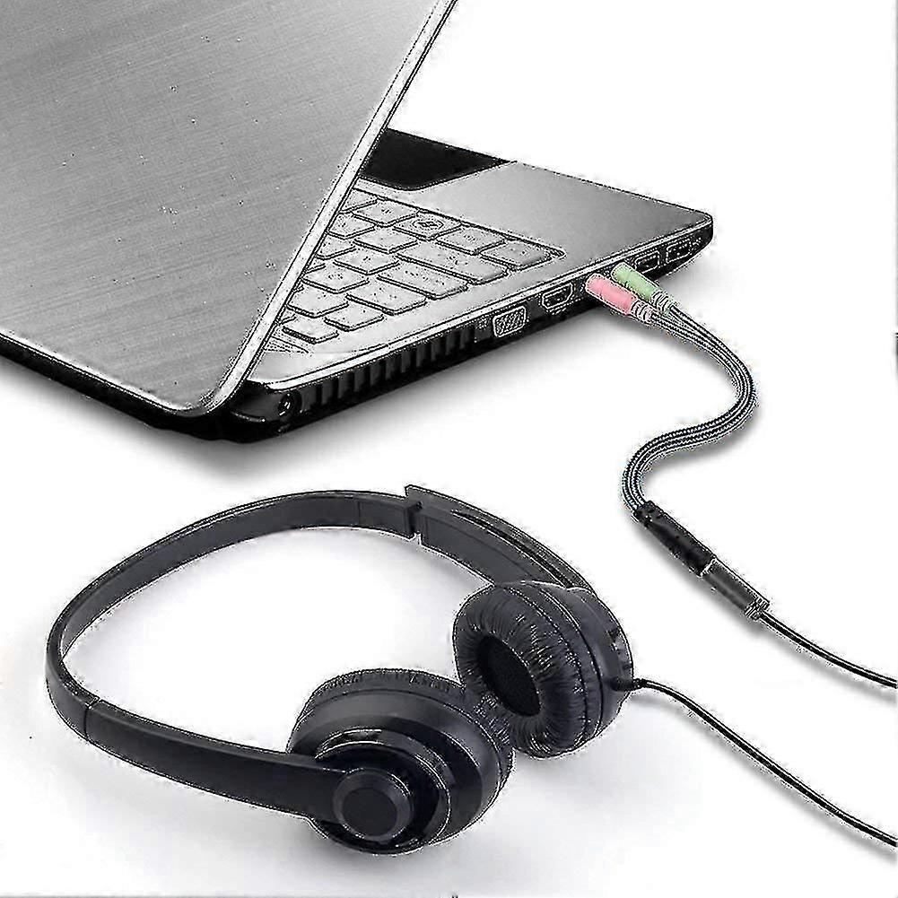 3.5mm Jack Cable Adapter Kit Mutual Convertors For Pc Headset Earphone ...
