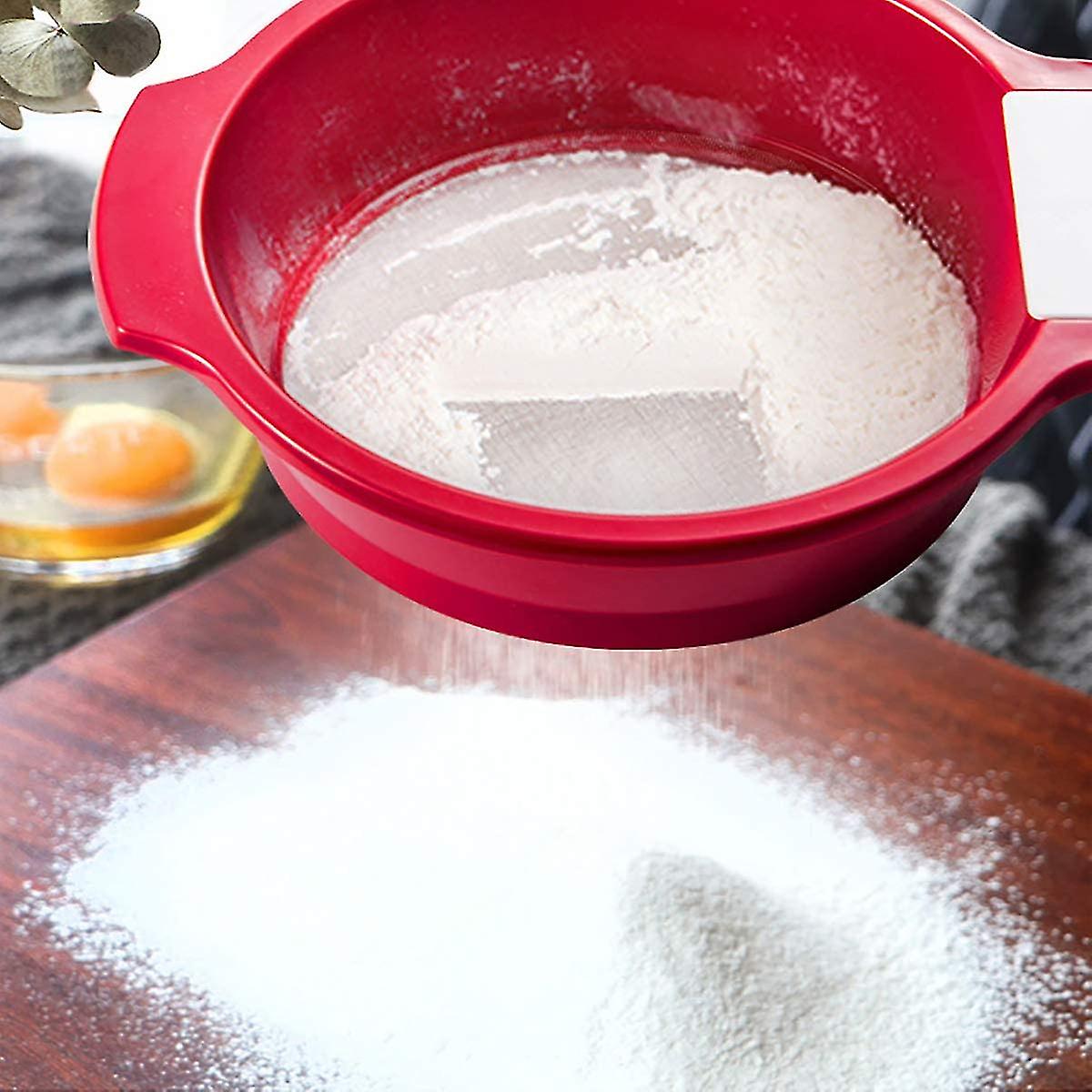 Household Sieve, Strainer, Stainless Steel Mesh, Plastic Flour Sifter ...