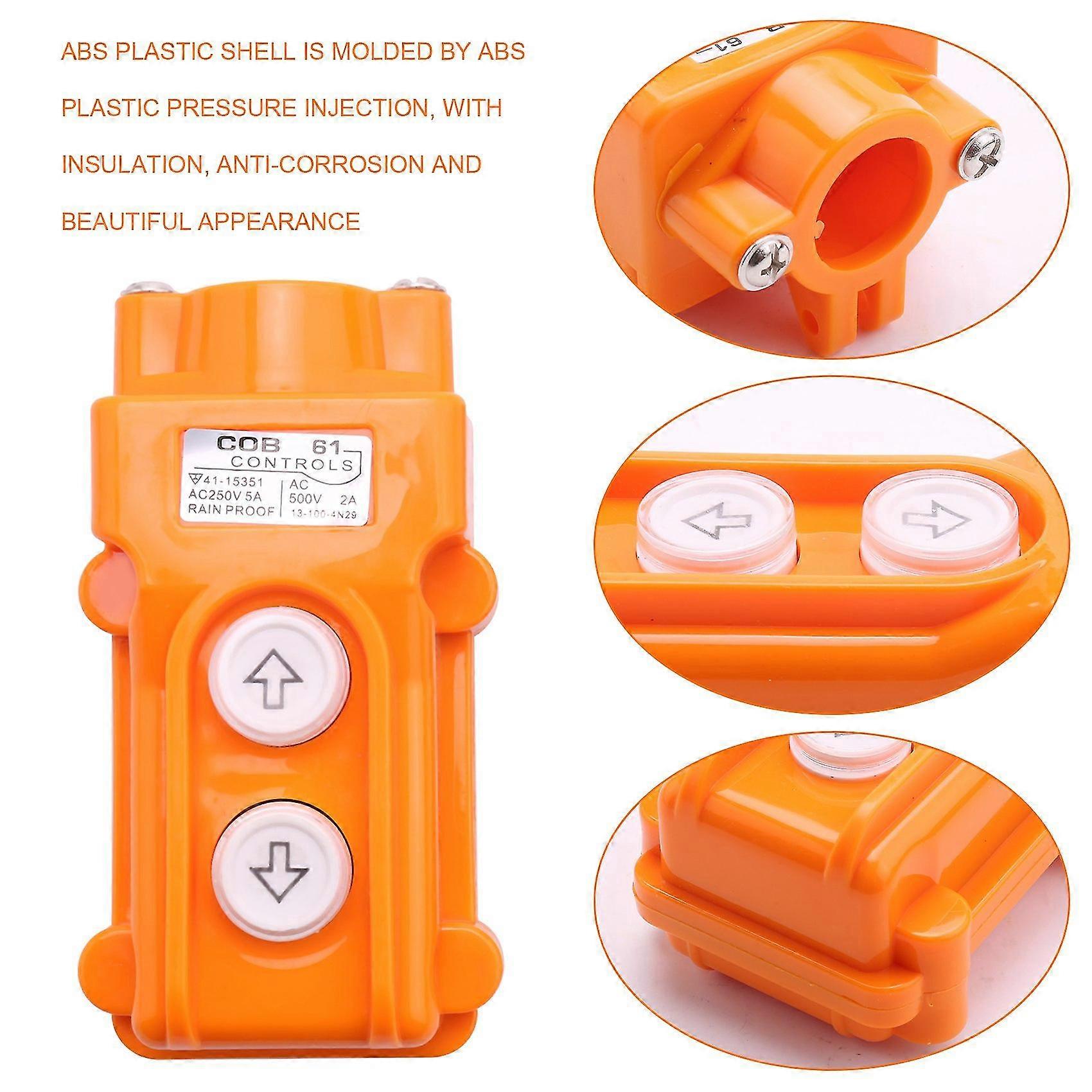 Water Proof Hoist Crane Pendant Up Down Station Pushbutton Switch | Fruugo UK