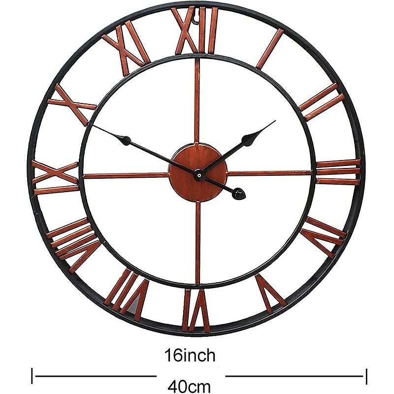 Garden Clock Outdoor Garden Wall Clock Large Roman Numeral Garden Clock ...