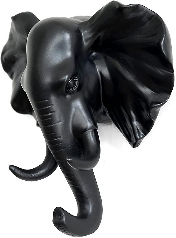 Elephant Head Single Wall Hook/Hanger Animal Shaped Coat Hat Hook Heavy ...