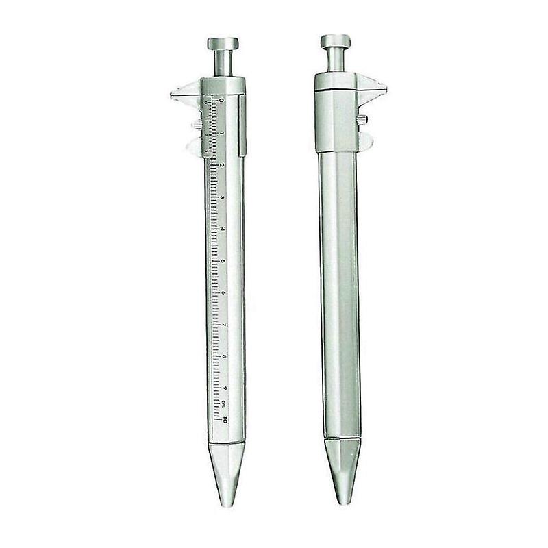 Plastic Ballpoint Pen Vernier Caliper Ruler 10cm Metric Precision Dial ...