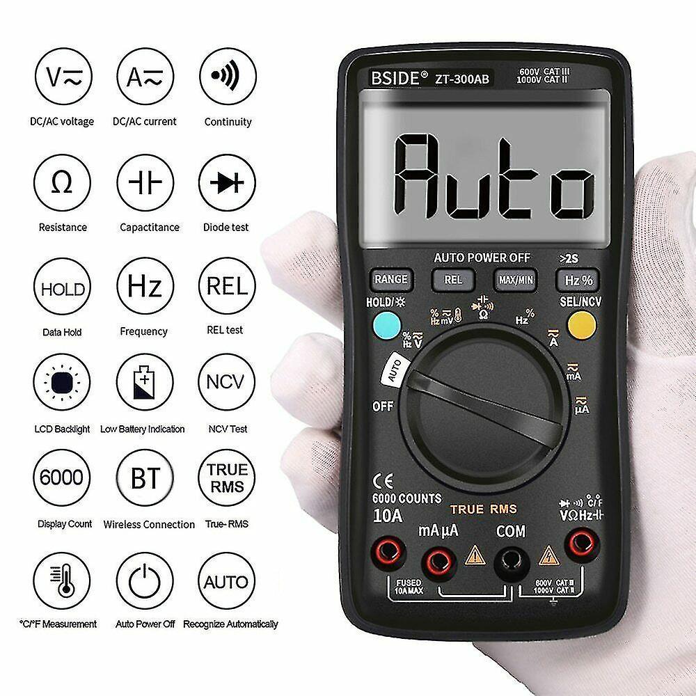 -300ab Digital Meter Wireless Ammeter True Auto Rang Intellint ...