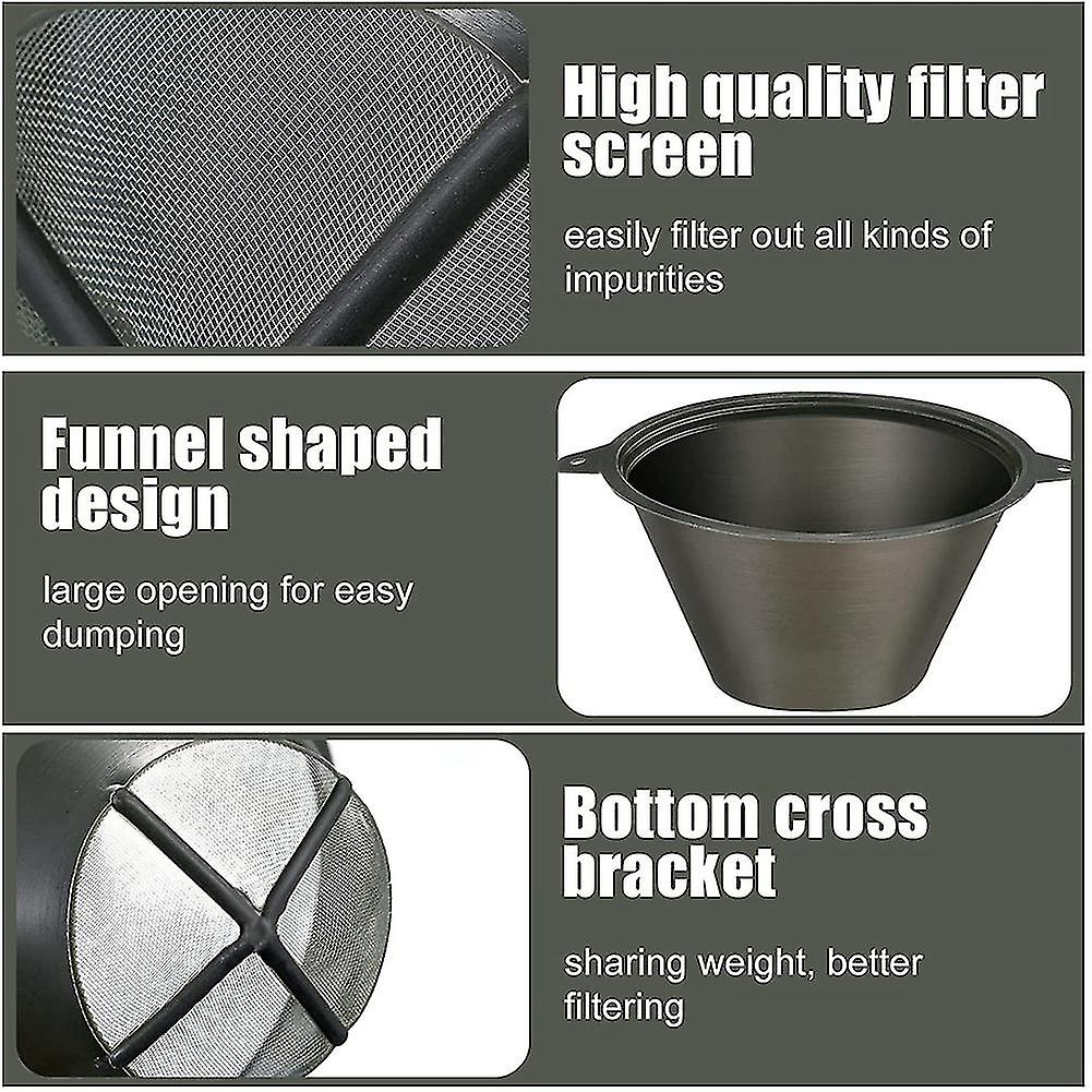 30 Pcs Paint Filter 100 Mm Plastic Paint Strainer With Fine Nylon Mesh ...