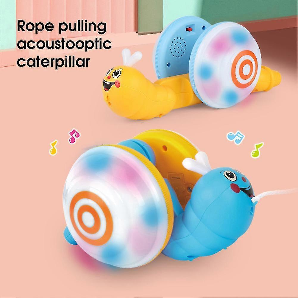 Ri - Baby Rope Drag Cartoon Snail Toy Safe Drag Electric Musical Light ...