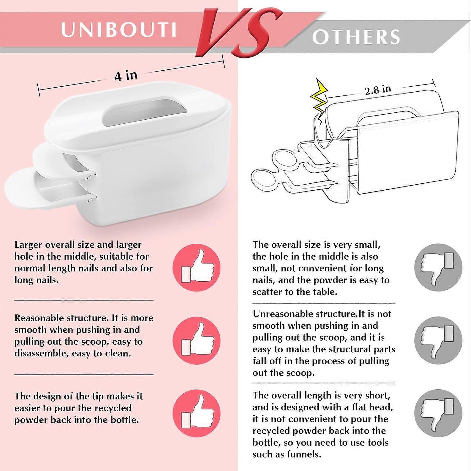 Dip Powder Recovery Tray System with Spoon, No Clutter, Large Size ...