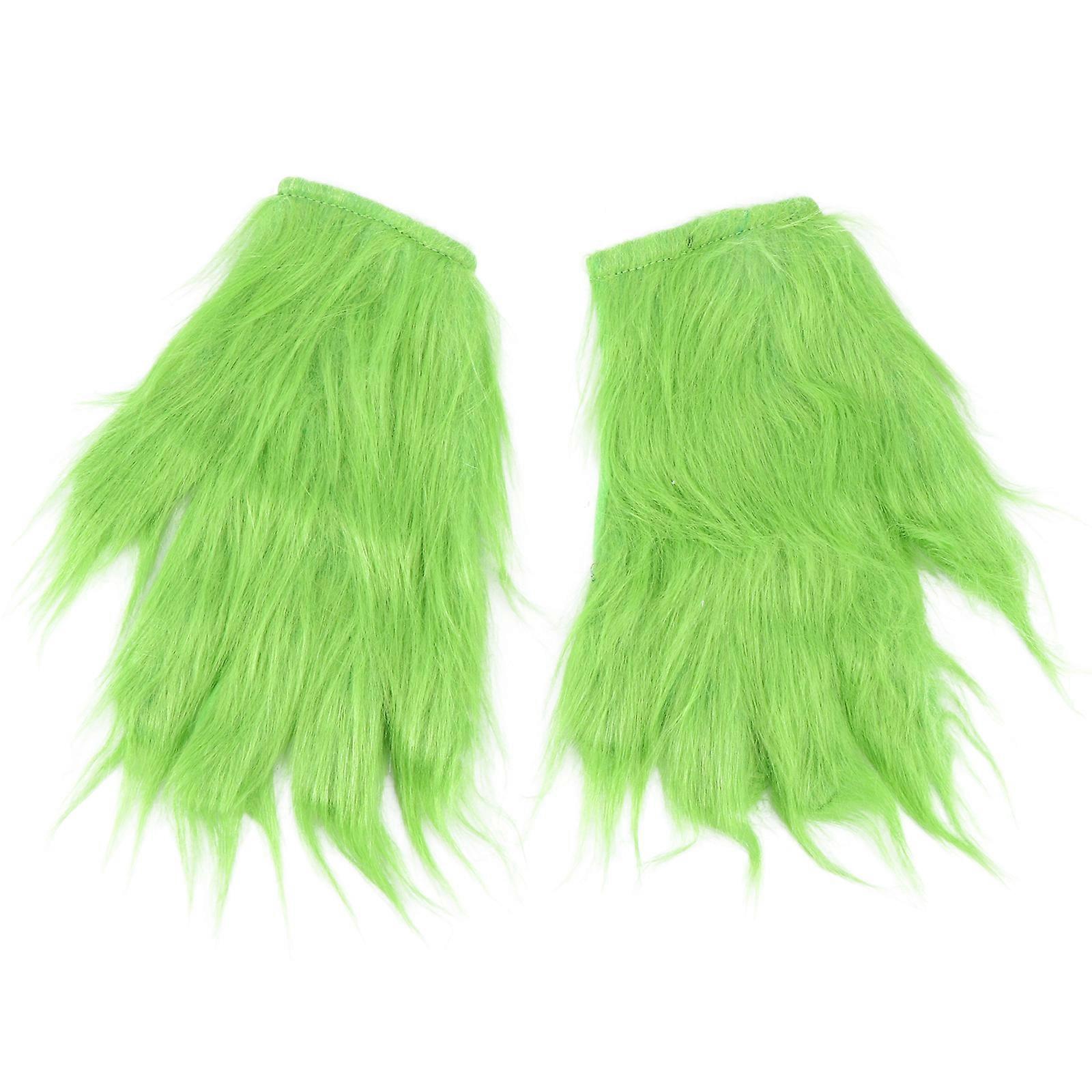 Green Accessories Xmas Costume Prop Halloween Hand Gloves Halloween ...