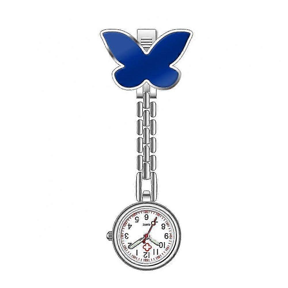 Butterfly Nurse Watch Fashion Clip-on Pendant Hanging Clock Watches ...