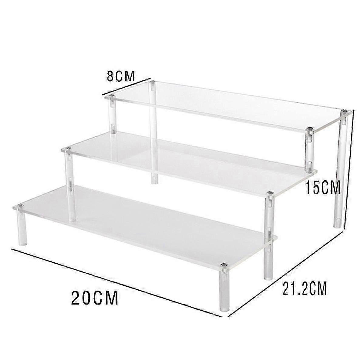 Acrylic Lifting Display Stand 3-Layer Perfume Tissue Display Stand ...