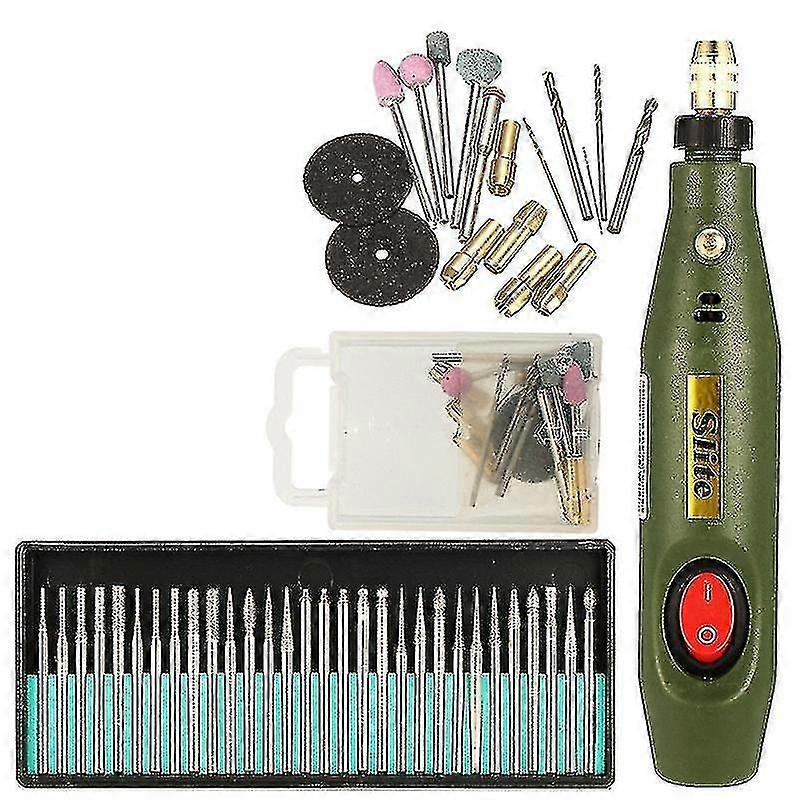 Portable Mini Electric Wood Carving Tool Set + 30pcs Diamond Wood ...
