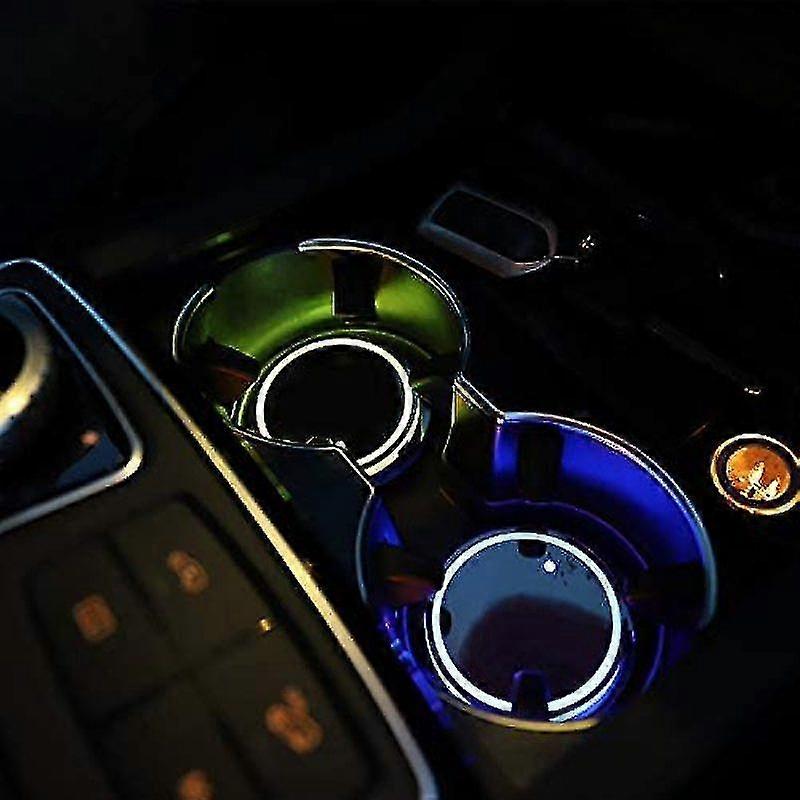 Led Cup Holder Lights,2pcs Waterproof Coasters 7 Colors Light Cup Pad ...