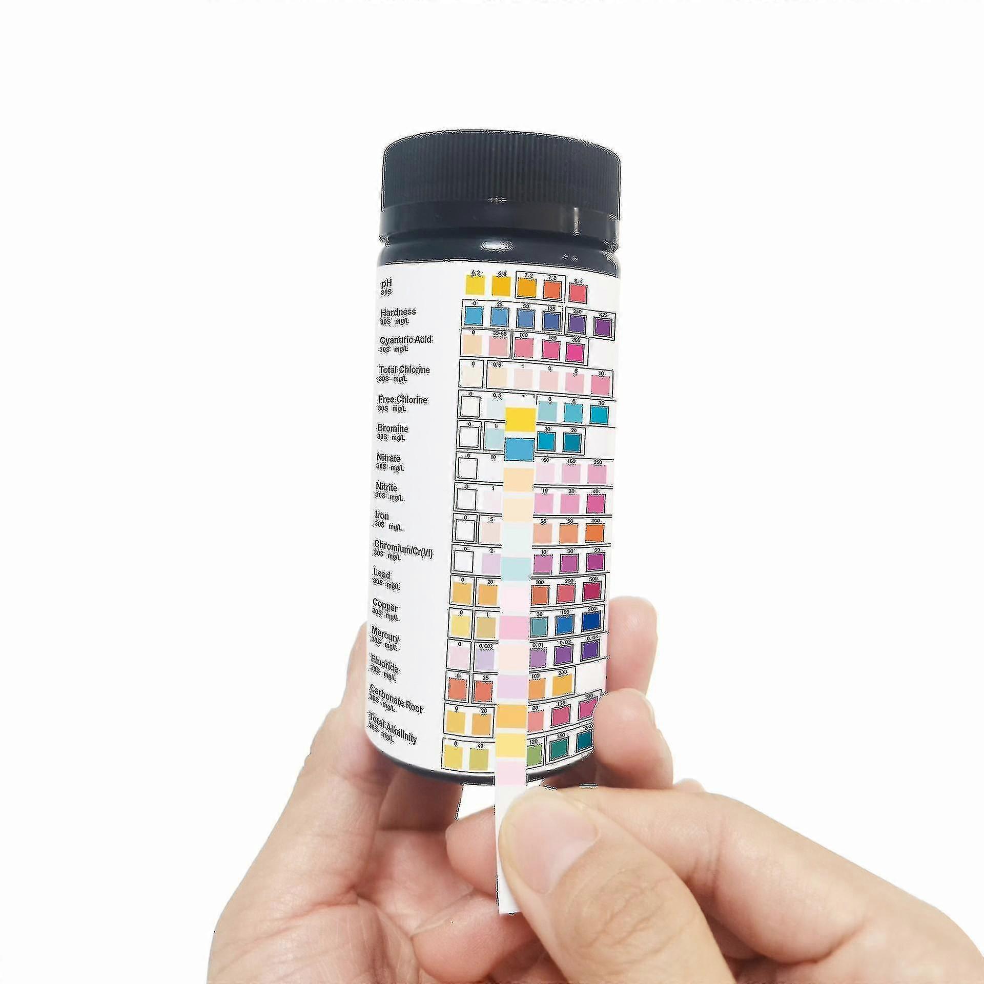100 Pcs Water Test Strips, 16 In 1 Water Testing Kits For Drinking ...