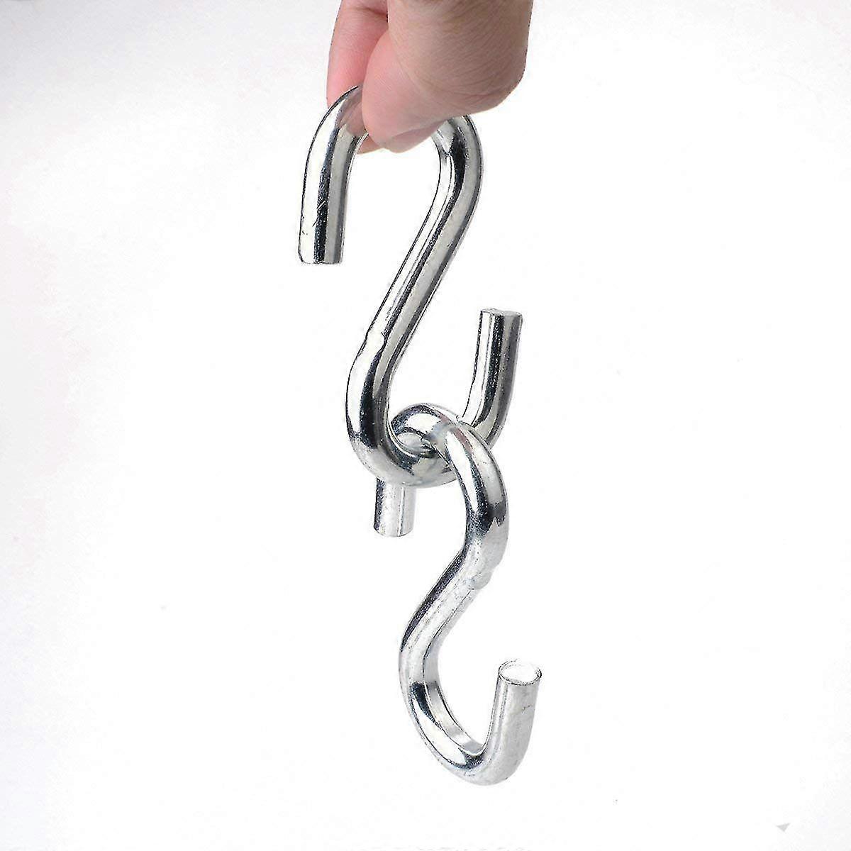 Heavy Duty S Hooks Ultra Thick Hammock S Shaped Hooks Galvanized Utility Hanger, Pack of 2-Yvan ...