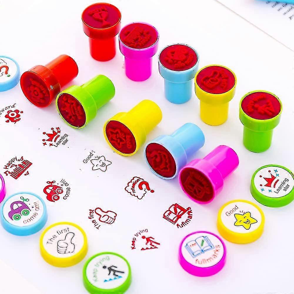 18pcs Teacher Stamps For Classroom, Self-inking Motivational Grading ...