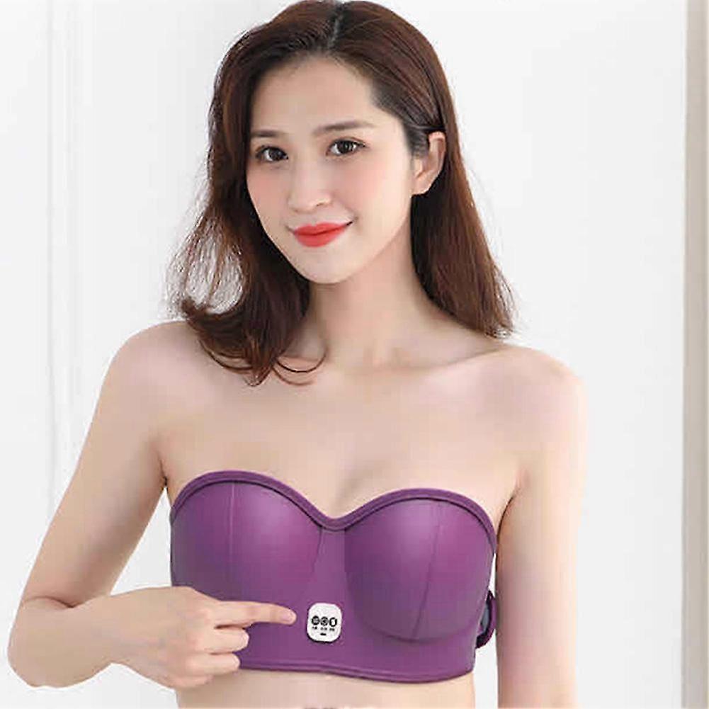 Charging Electric Breast Massage Bra Vibration Chest Massager Growth Enlargement Enhancer Breast ...