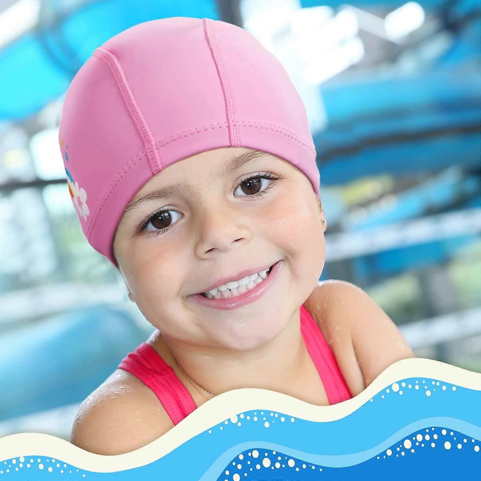 2 Pcs Kids Swimming Caps for Kids,Toddler,Children,Boys and Girls,Kids ...