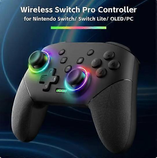 Wireless Controller RGB For Nintendo Switch OLED / Lite Console Pro Gamepad with 1000Mah Battery ...