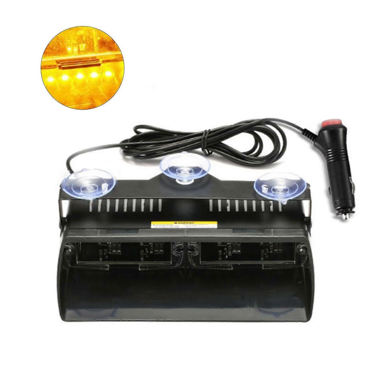 16 Led High Intensity Windshield Emergency Hazard Warning Light Strobe ...