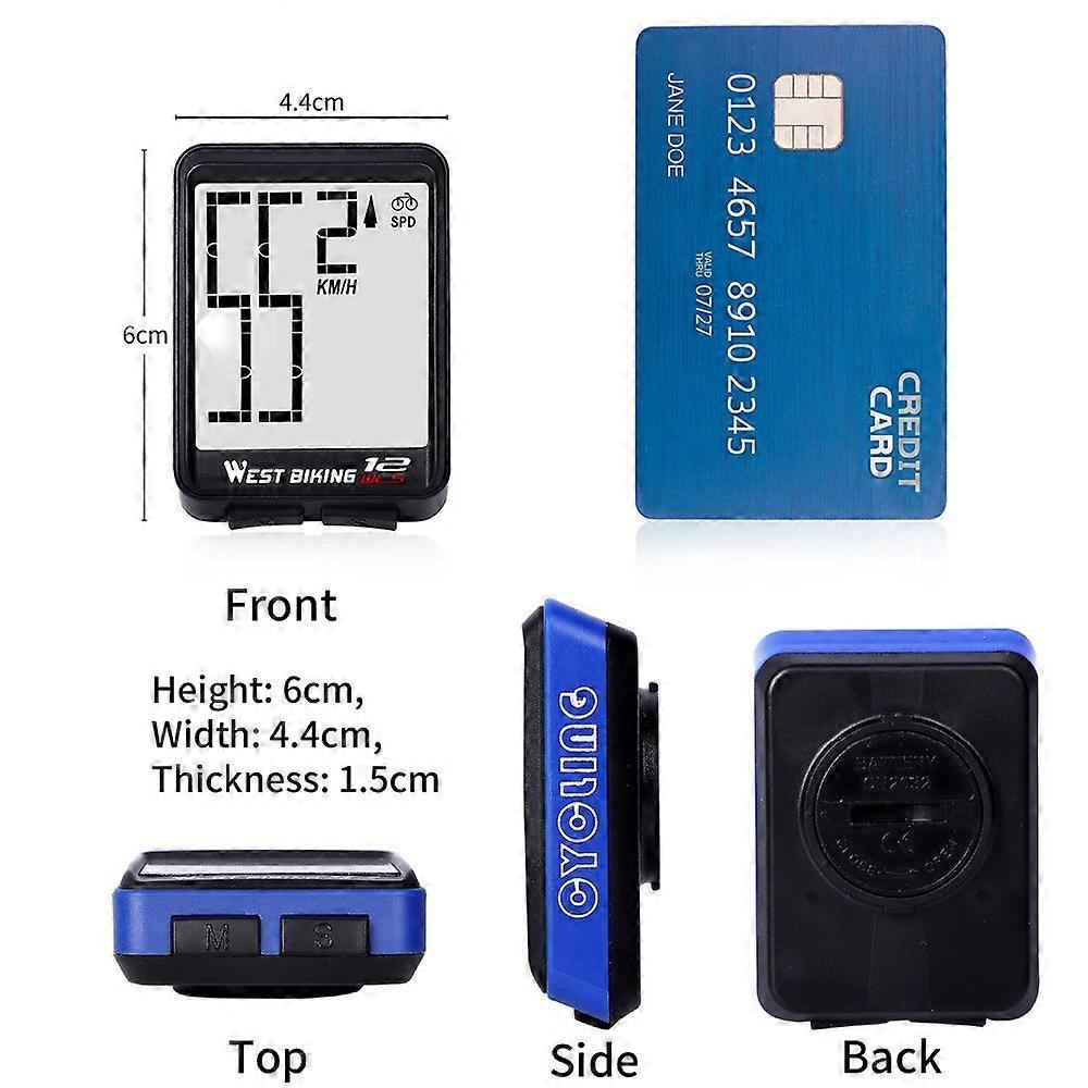 Bike Computer Multifunction LED Digital Rate MTB Bicycle Speedometer ...