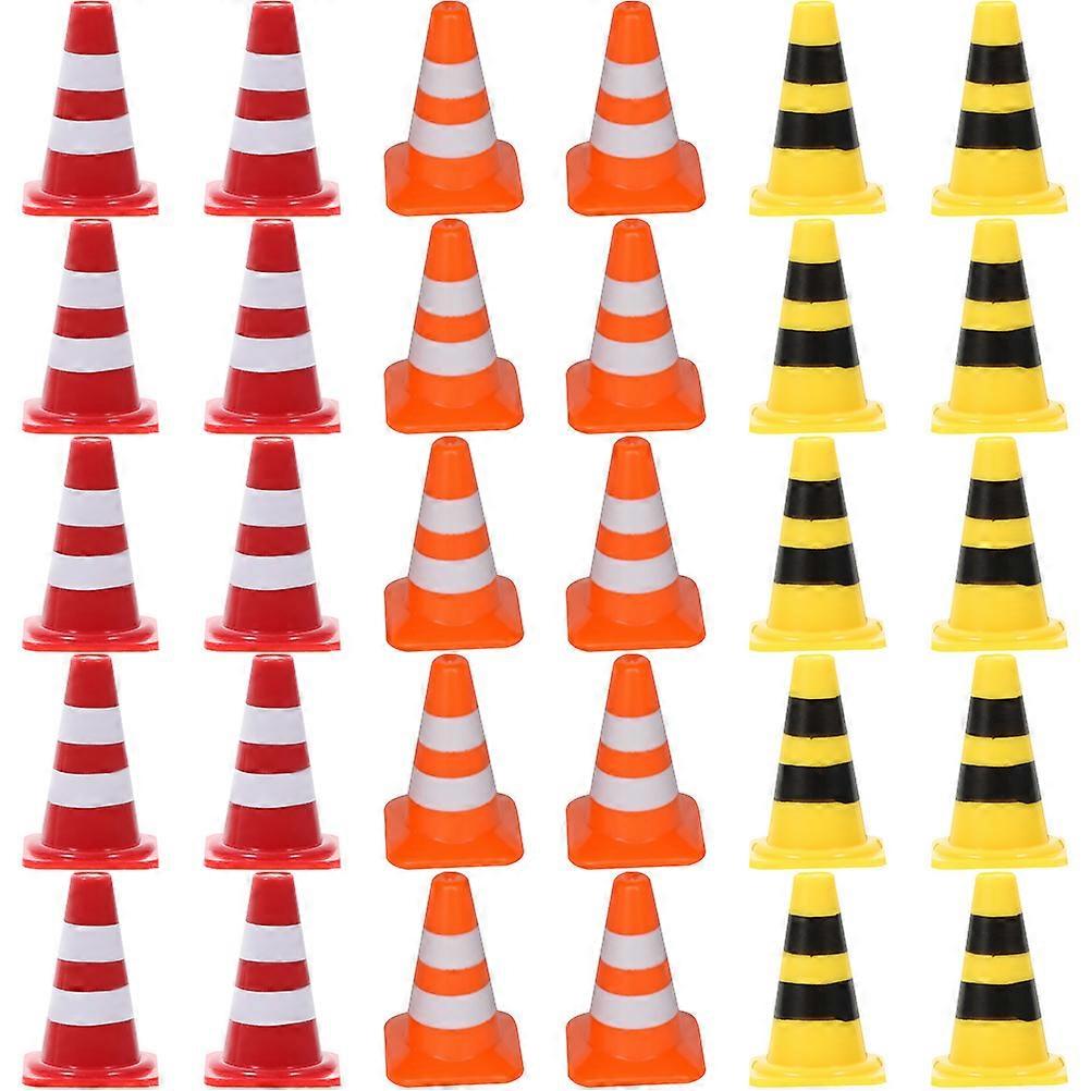 30Pcs Miniature Traffic Cones Traffic Signs Mini Traffic Signs ...