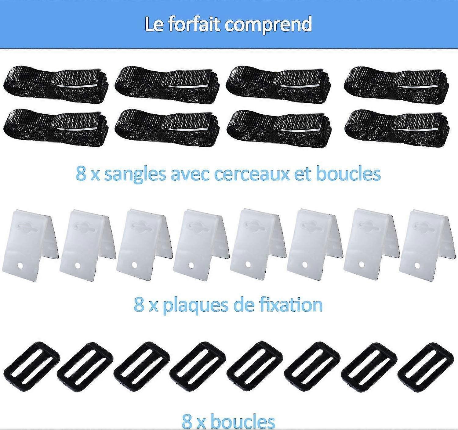 Pool Accessories Plan Kit Solar Adhesive Straps Nylon And Velcro Fixing ...