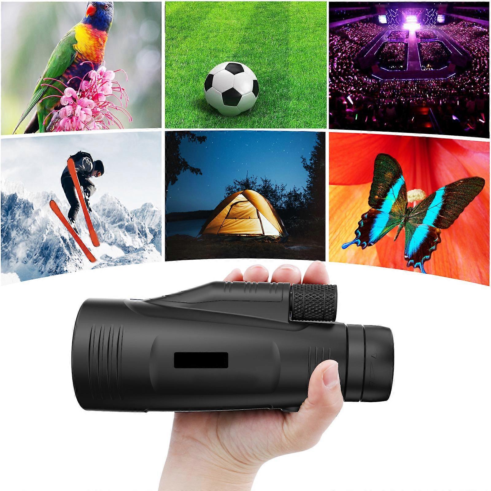 Mini Portable Monocular Telescope 12X50 Waterproof Shockproof with Hand ...